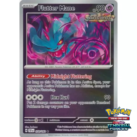 Pokemon Trading Card Game - Temporal Forces - Flutter Mane (Reverse ...