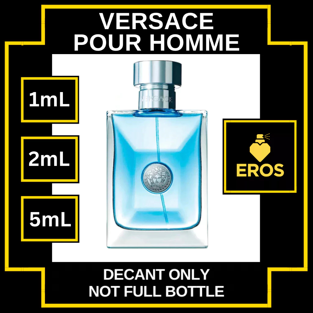 Versace Pour Homme 1mL 2mL 5mL DECANT perfume sample vial repacked EROS ...