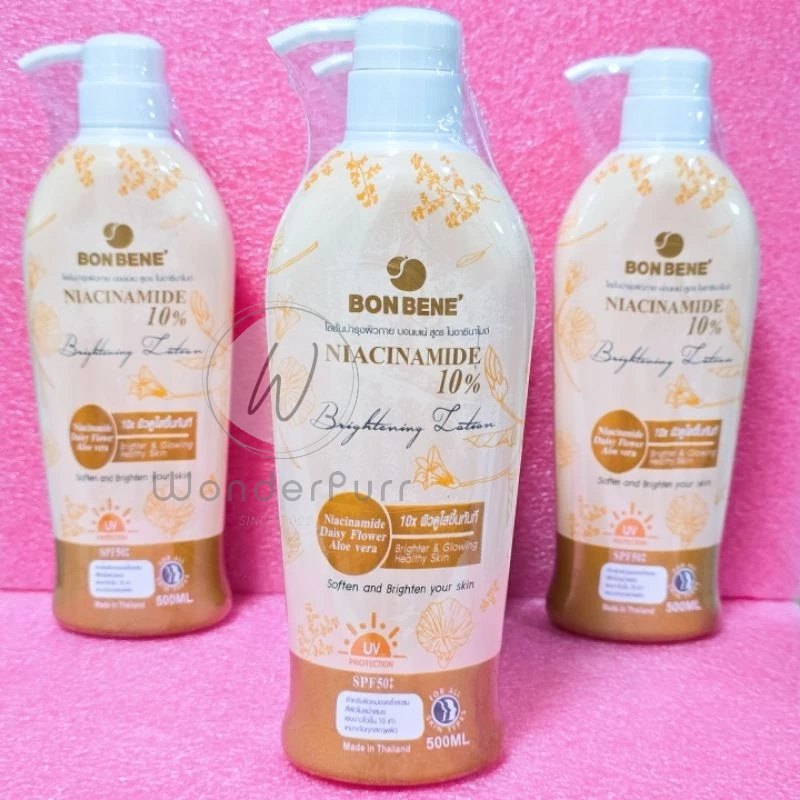 BON BENE Niacinamide Brightening SPF 50++ Lotion 500ml Whitening Anti ...
