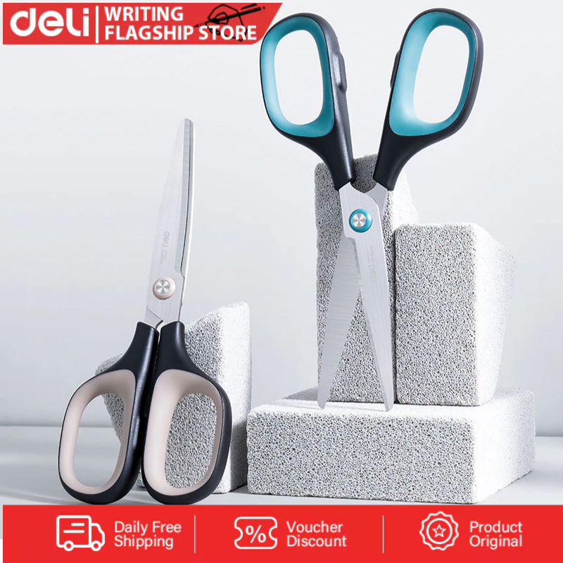 Deli 175mm Classic Office Scissors Mixed E6058 | Shopee Philippines