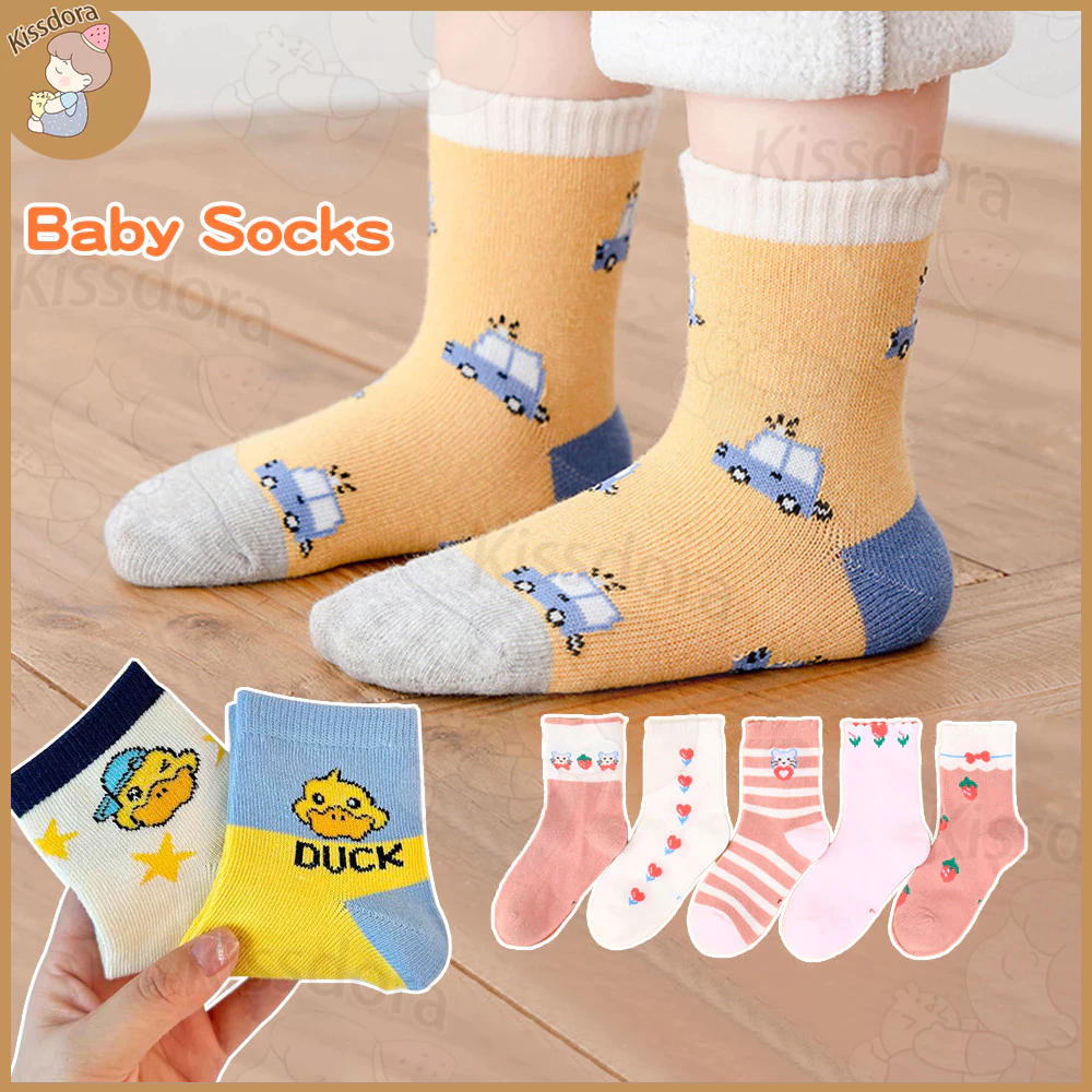 Kissdora Socks for Kids Boy Girl Breathable Baby Socks Infant Toddler ...