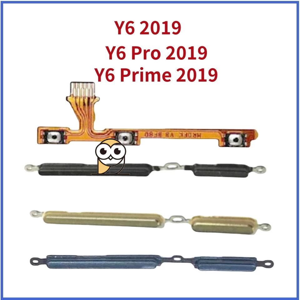 For Huawei Y6 Pro Prime 2019 Power Volume Side Button Flex Cable Keys ...