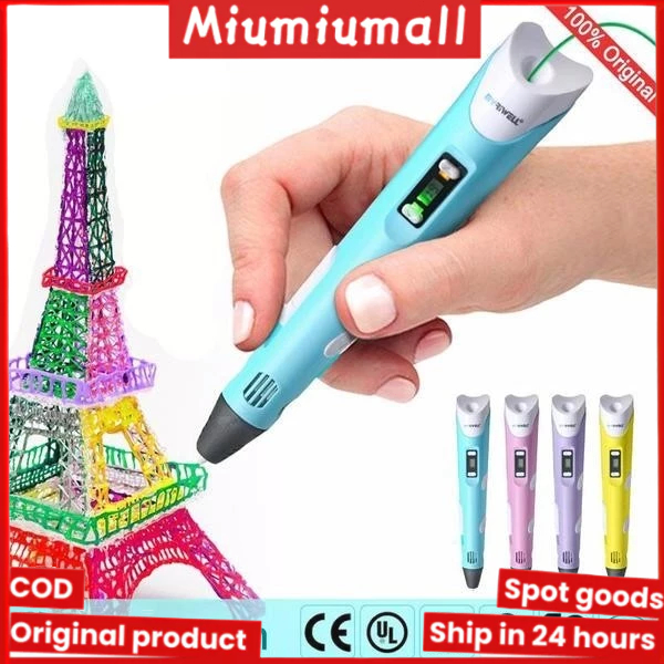 3D Pen Digital Display Intelligent Printing Pen Making Doodles Graffiti ...