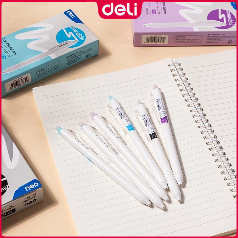 Deli 0.5mm Erasable Gel Pen Smooth Writing EG160 | Shopee Philippines