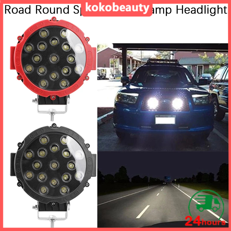 1pc 7 Inch Truck Fog Light Led Offroad Work Light Round ATV 4WD SUV ...