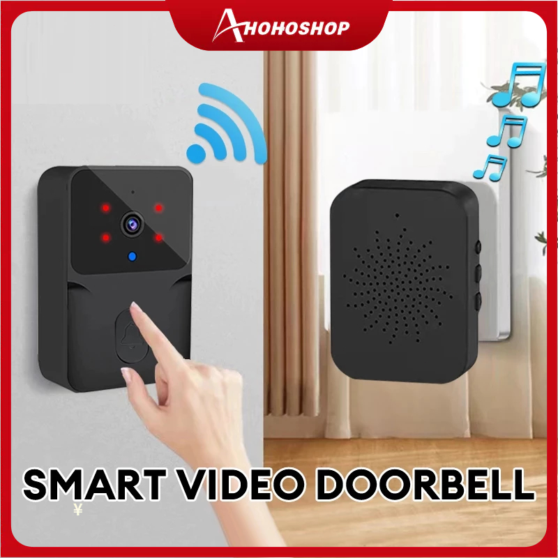 Door Bell Wireless Smart Wi-Fi Doorbell Outdoor Waterproof HD Camera ...