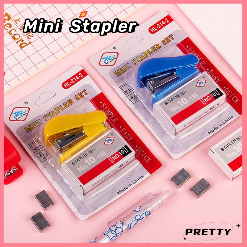 Mini Stapler Small Portable Staplers Various Color Children School ...