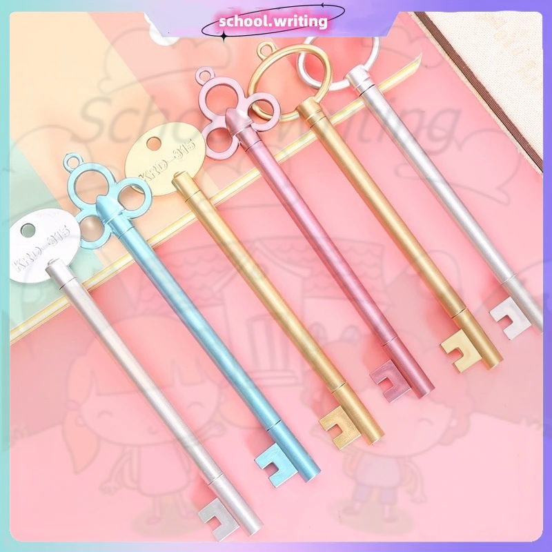 Creative Key Shape Pen Black Ink Office Signature Student Personality ...