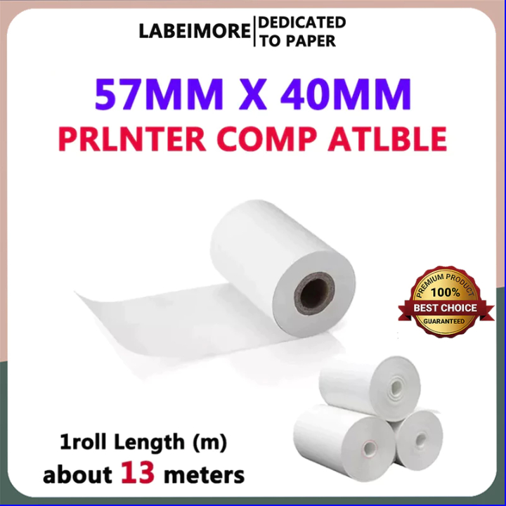 Local Fast Shipping 57x40x50Roll White Thermal Carbon Copies Carbonless ...