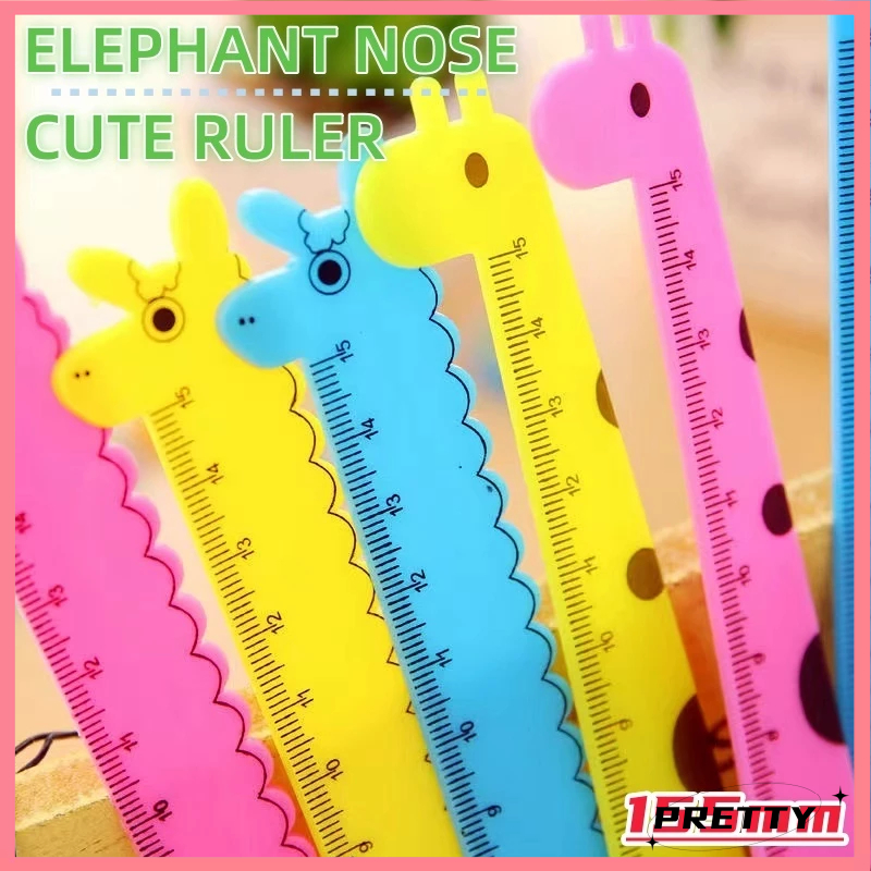 Cute Elephant Ruler Painting Novel Drafting Supplies School Measurement ...