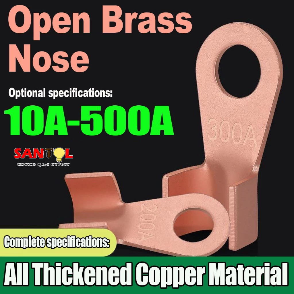 Copper OT Terminal Non-Insulated Wire Connector Bare Electrical Cable ...