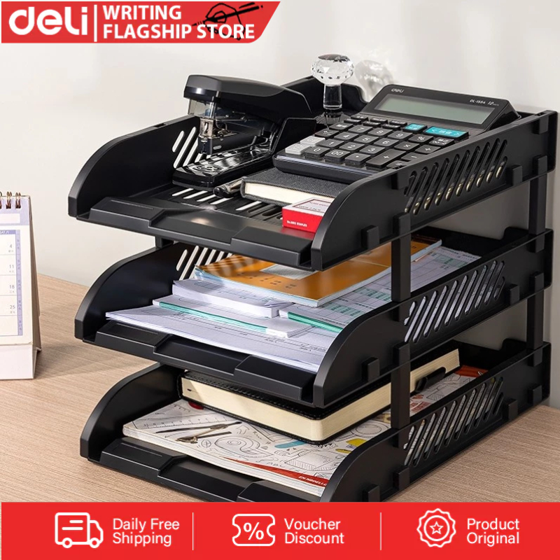 Deli Three Layer File Disk E9213 | Shopee Philippines