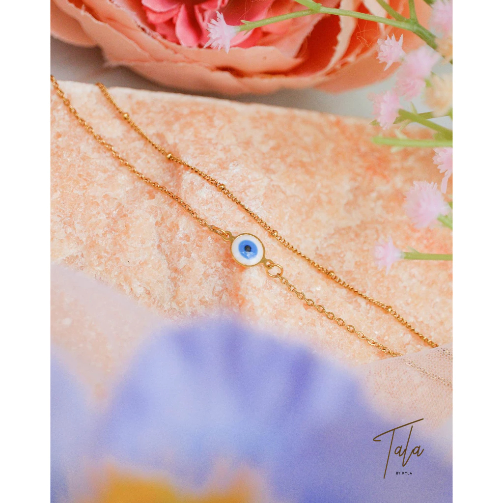 TALA by Kyla Evil Eye Anklet Copper Collection with Giftbox Packaging ...