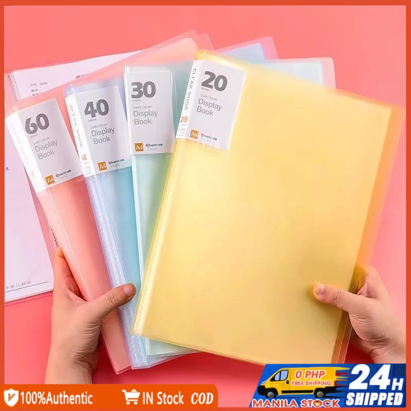 A4 Large Capacity Folder Document Paper Organizer Colorful Cover Folder ...