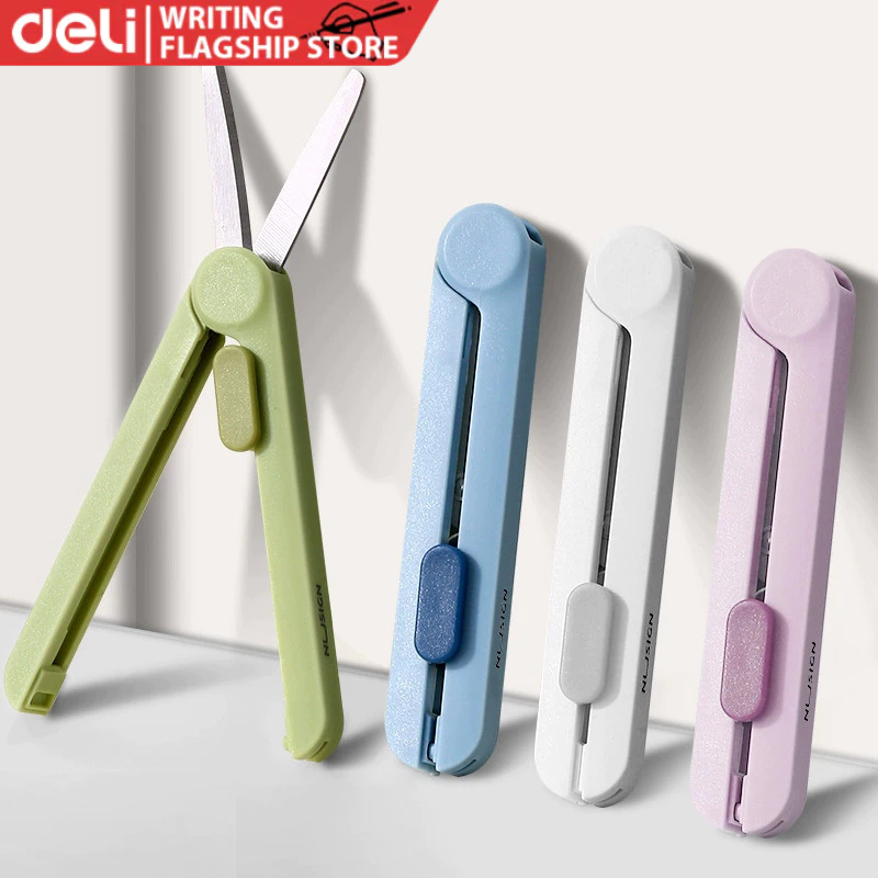 Deli Nusign Scissors Telescopic Scissors Portable NS057 | Shopee ...