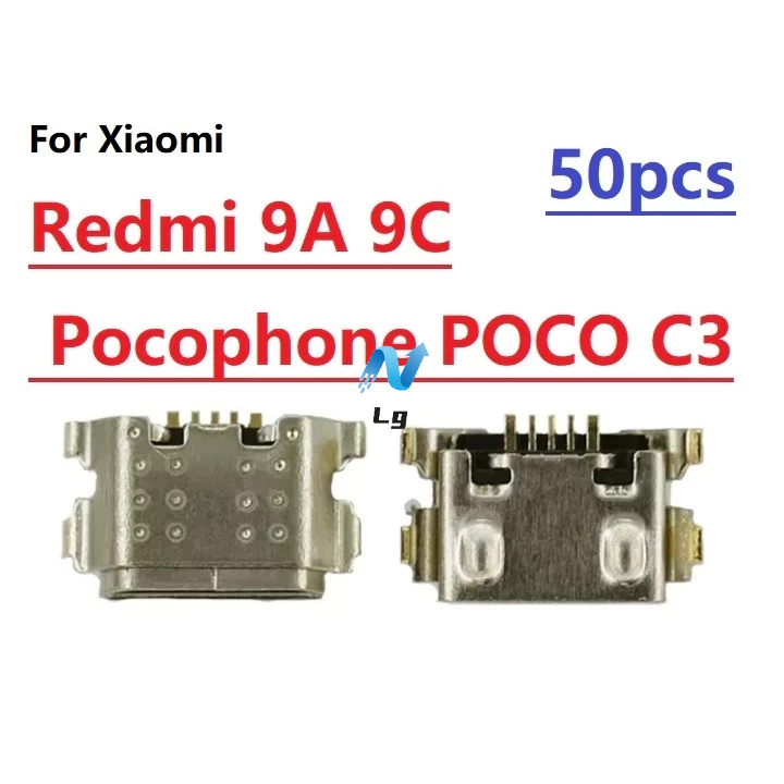 USB Charging Plug Port Socket For Xiaomi Redmi 9A 9C POCO C3 Mirco Date ...