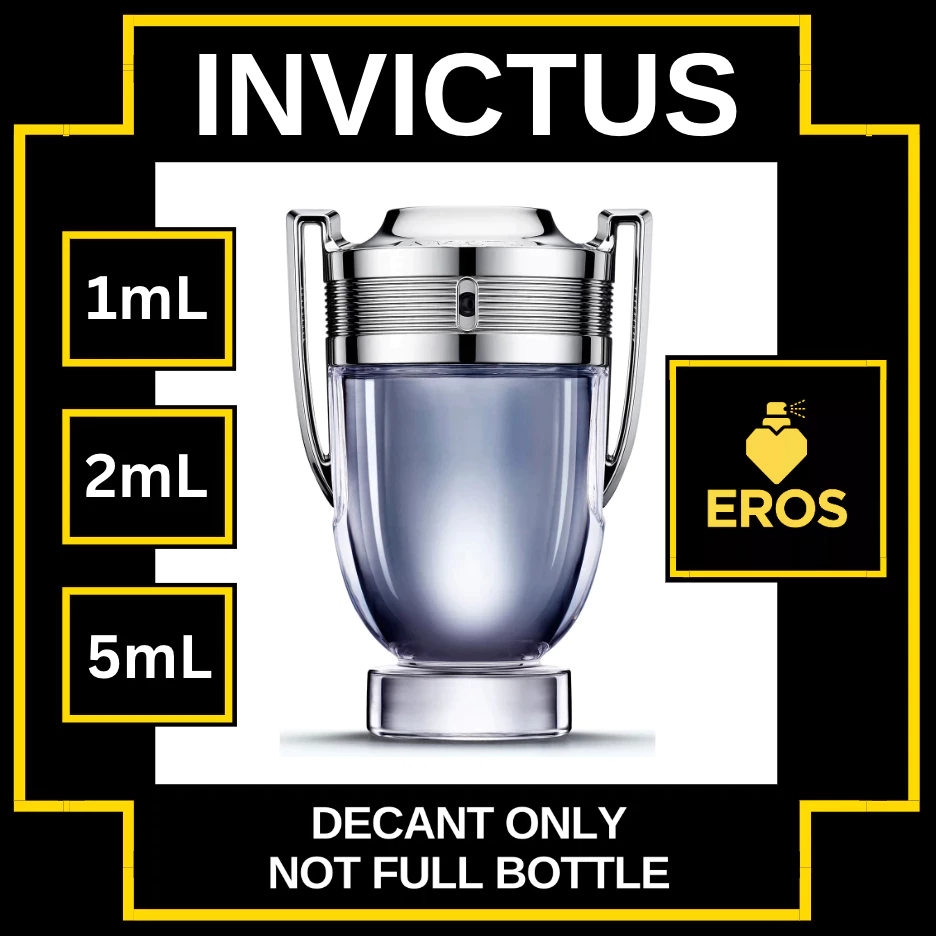 INVICTUS 1mL 2mL 5mL DECANT perfume sample vial repacked EROS PH ...