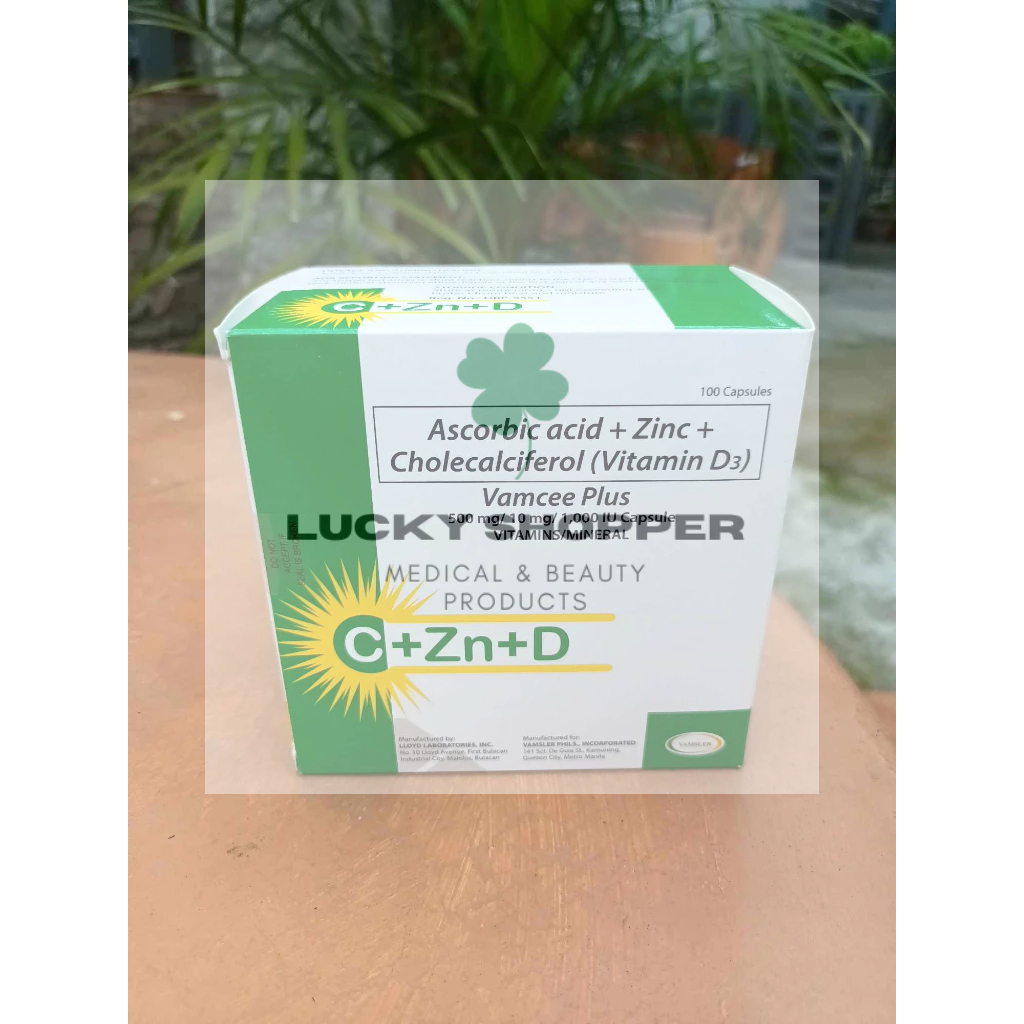 Vamcee Plus(Vit C+Zinc+ Vit D3) =Sold per banig (10 pcs) | Shopee ...
