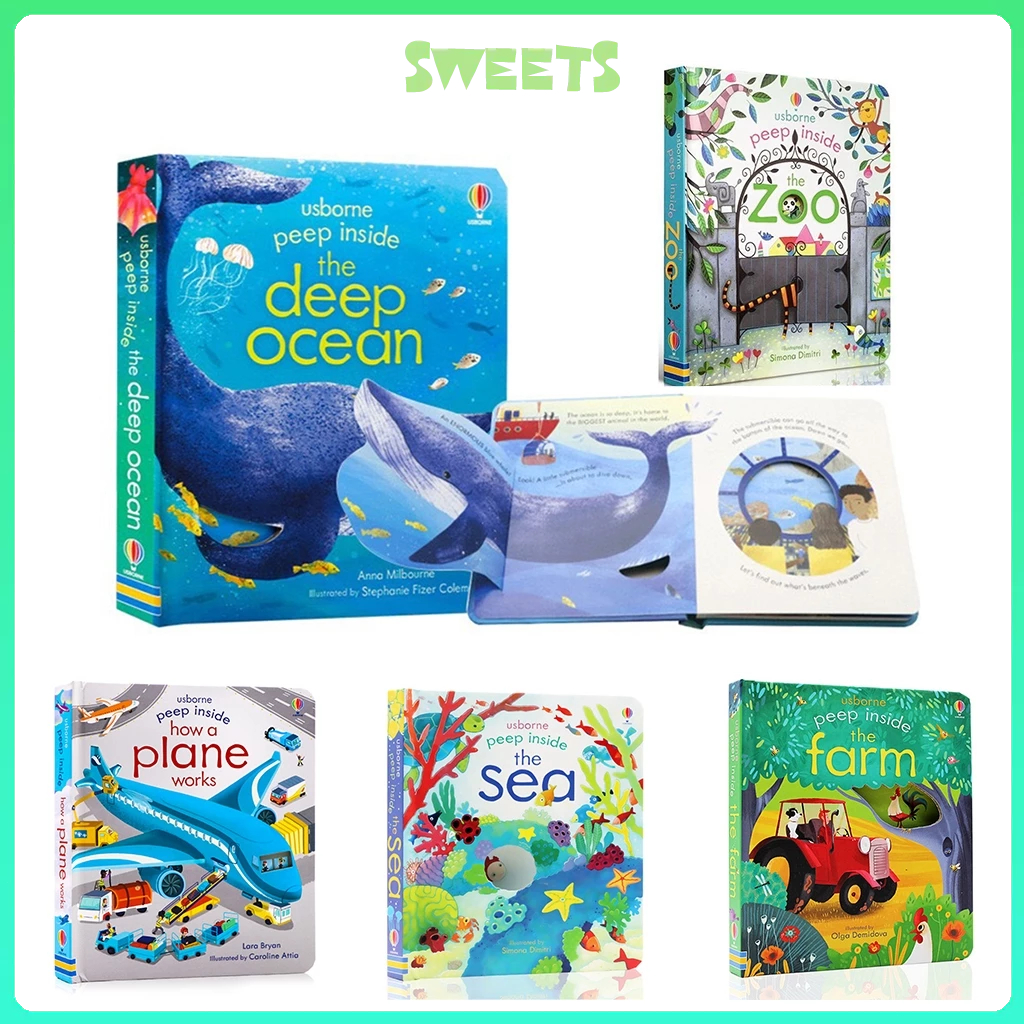 Usborne Peep Inside Books English Educational 3D Flap Parent-child ...