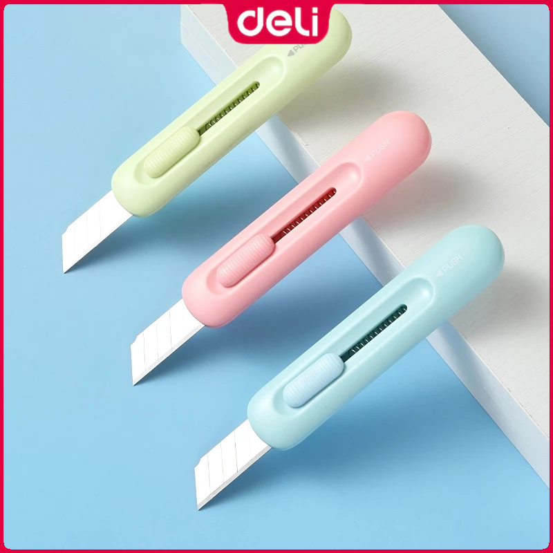 Deli Utility Knife 7 Snap-off Blade EM411 | Shopee Philippines