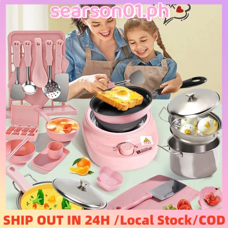 【Cheapest】Real Mini Cooking Set For Kids Kitchen Toys Set for Kids ...
