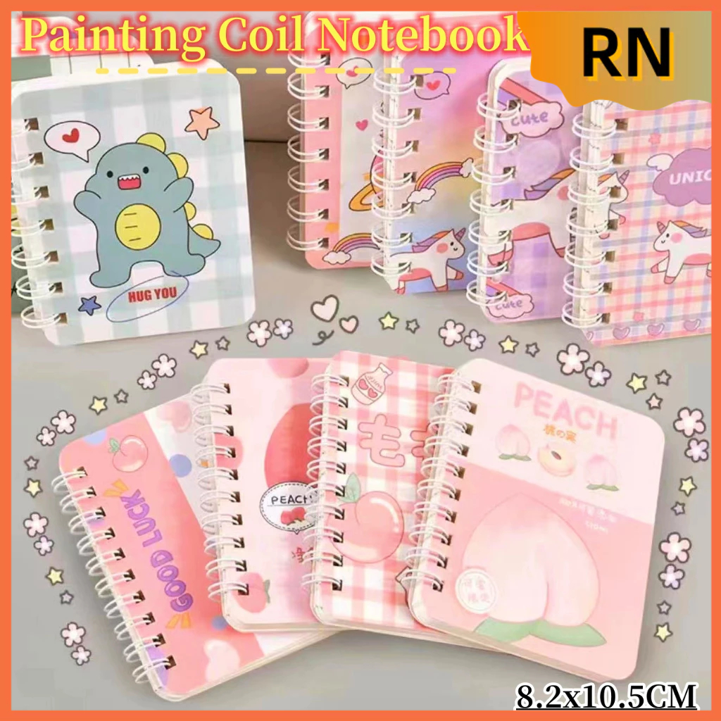 A7 Coil Notebook Cute Cartoon Spiral Notebook Spring Notepad Notebook ...