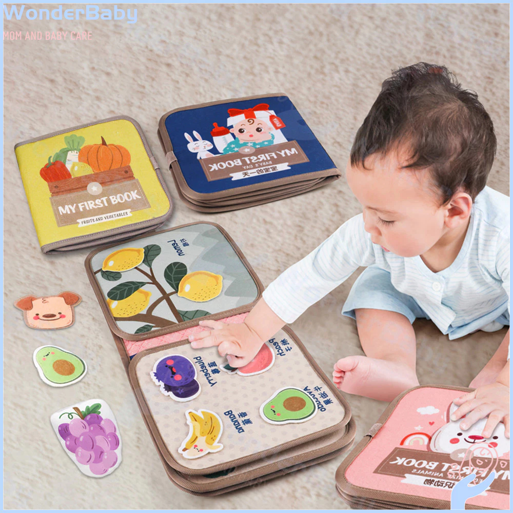 Wonderbaby Baby Soft Cloth Story Book Educational Toys DIY Quiet Book ...