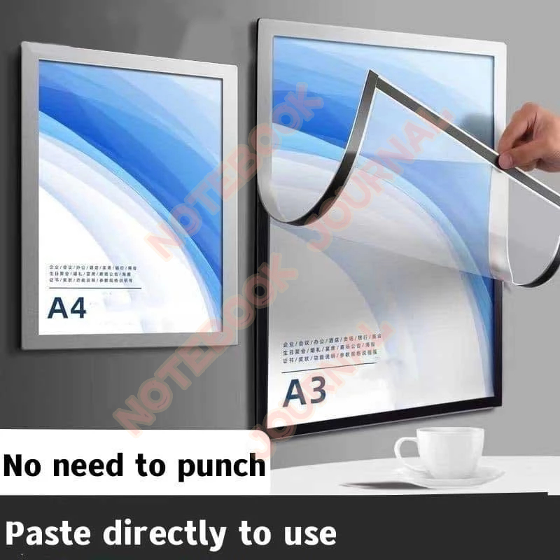 A4 A3 Wall-mounted Display Board Magnetic Wall Acrylic Billboard Photo ...