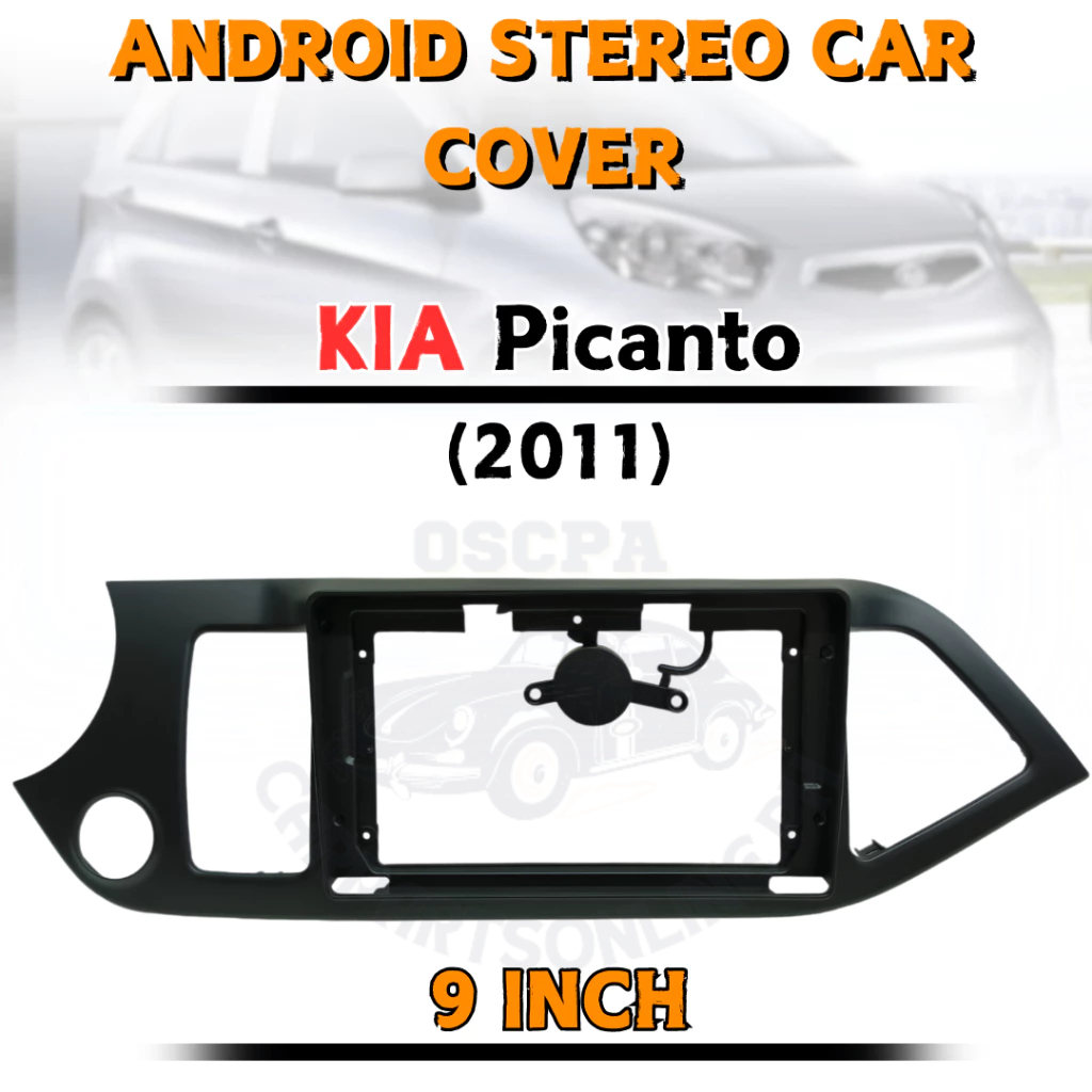 OSCPA ANDROID CAR STEREO COVER 9INCH KIA PICANTO 2011 WITH STEREO WIRE ...