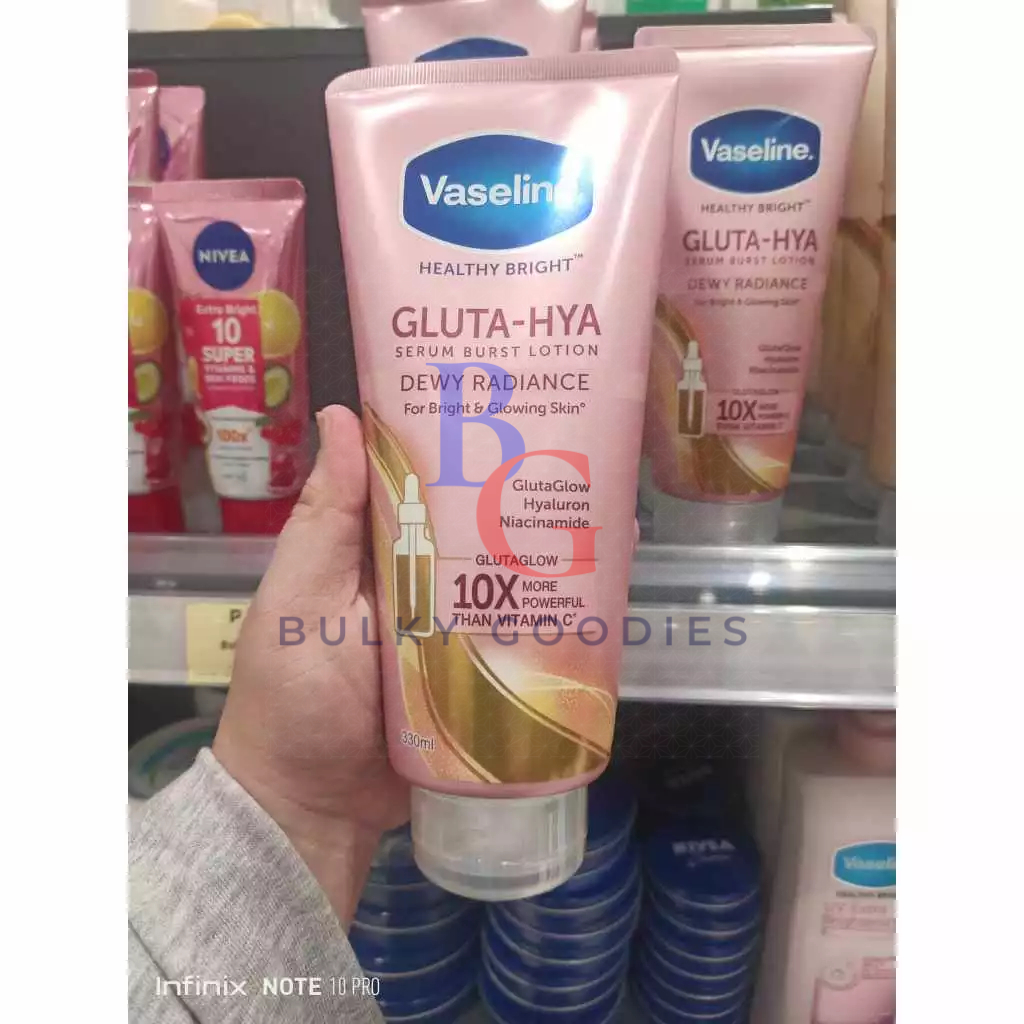 Vaseline Gluta-Hya Dewy Radiance Serum Burst Lotion 330mL | Shopee ...