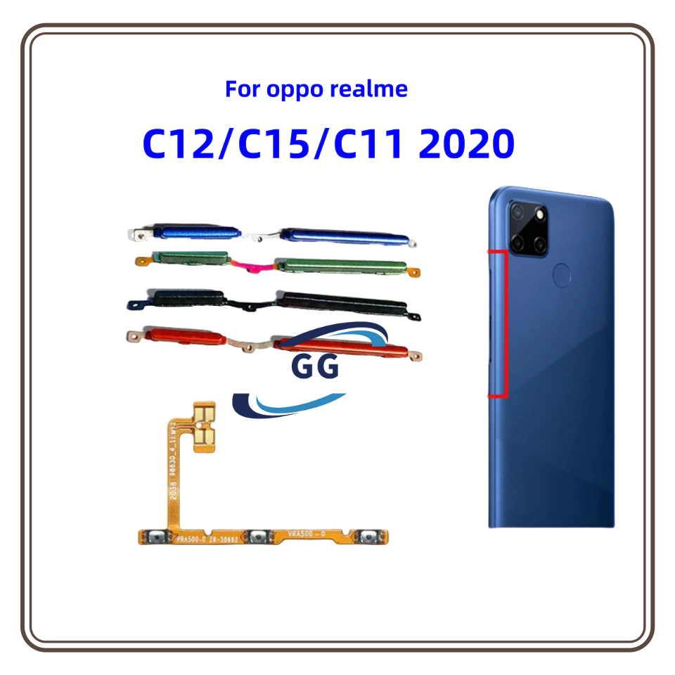 Power Volume button flex For Realme C11 C12 C15 2020 Switch Power ON OFF Key Mute Volume control ...