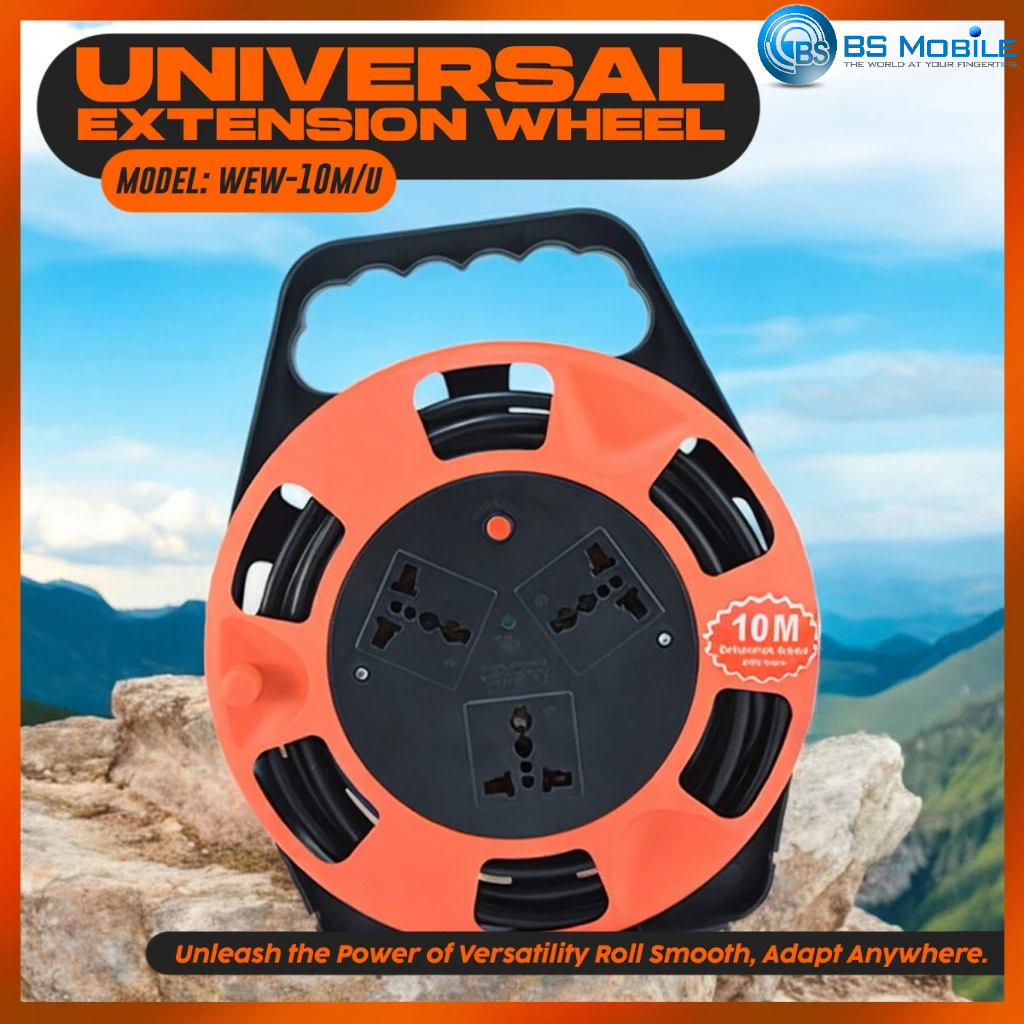 Versatile WEW-10M/U Universal 10 Meter Wheel Extension Cord – Easy to ...