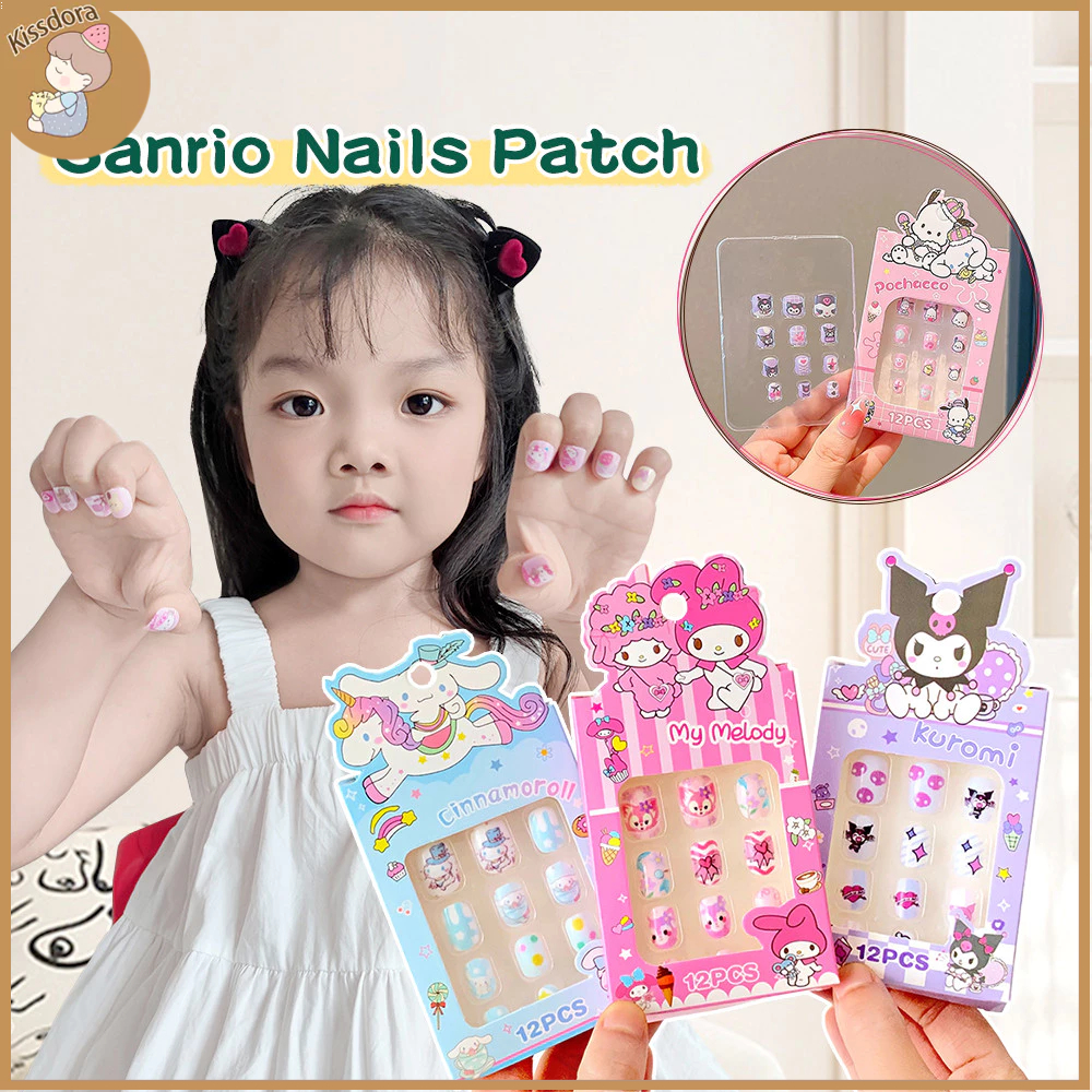 Kissdora Senrio Character Design Fake Nails for Kids Detachable Kulome ...
