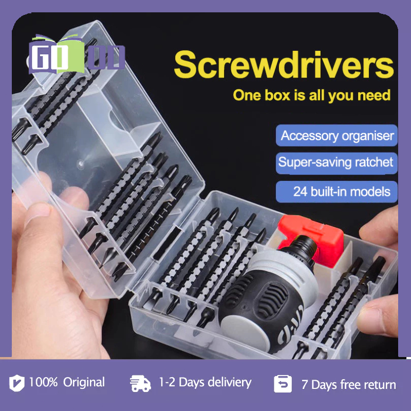 Telescopic Small Ratchet Screwdriver Set Mini 26-in-1 Hand Tool CRV ...