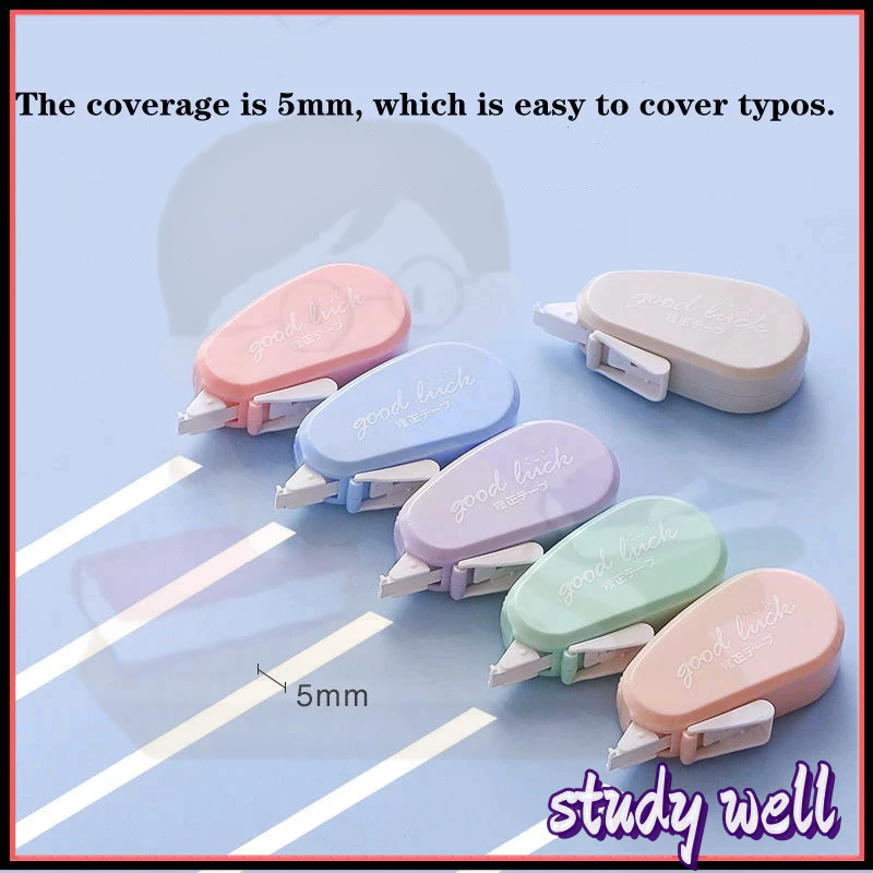 6 in 1 cute correction tape set mini large capacity mute design for ...