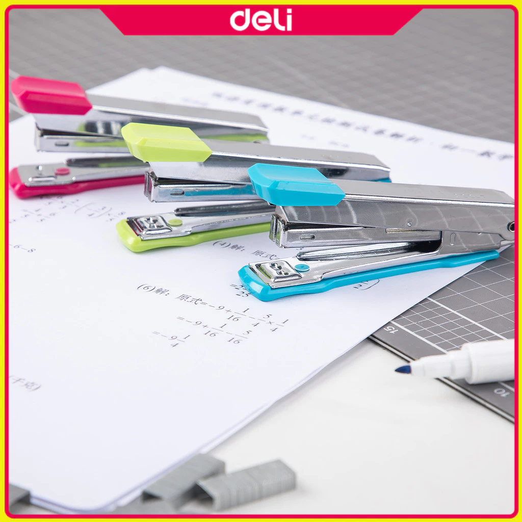 Deli Stapler with Remover 10# Staples Staplers Machine E0224F School ...