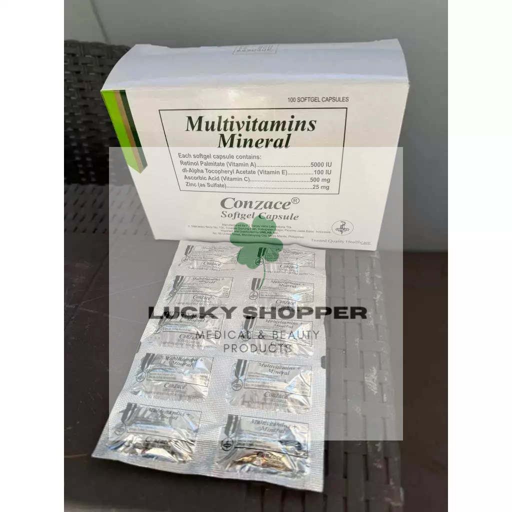 Conzace Softgel Capsule Multivitamins Mineral | Shopee Philippines
