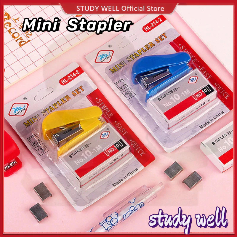 Mini Cute Stapler Small Portable Staplers Assorted Colors For Kids ...