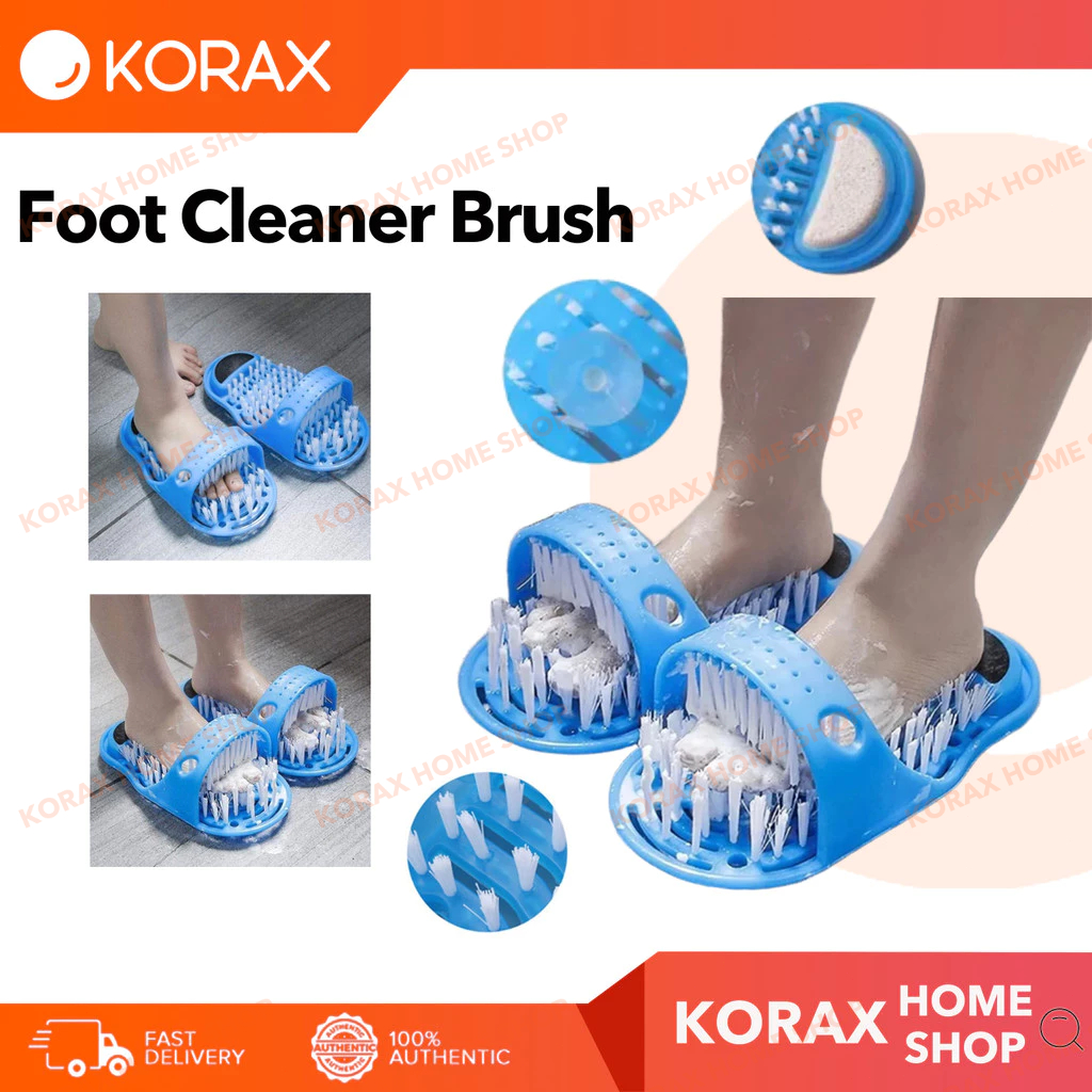 KORAX Foot Scrubber Brush Cleaner Spa Exfoliating Wash Slipper Bath ...