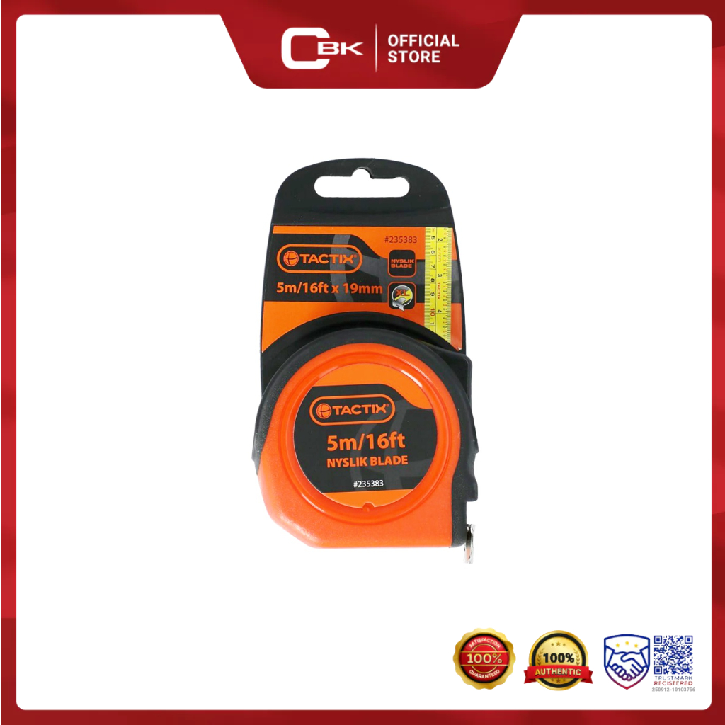 TACTIX Tape Measure Medium 5M/16" X 19mm/3/4" ME235383 | Shopee Philippines