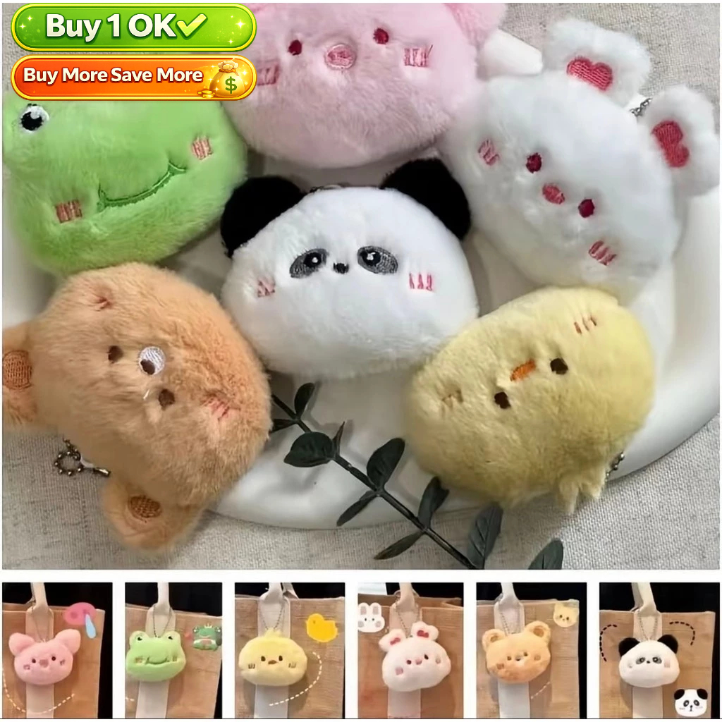 Newest Cartoon Soft Animal Keychain Cute Plush Bear Keyring for Women ...