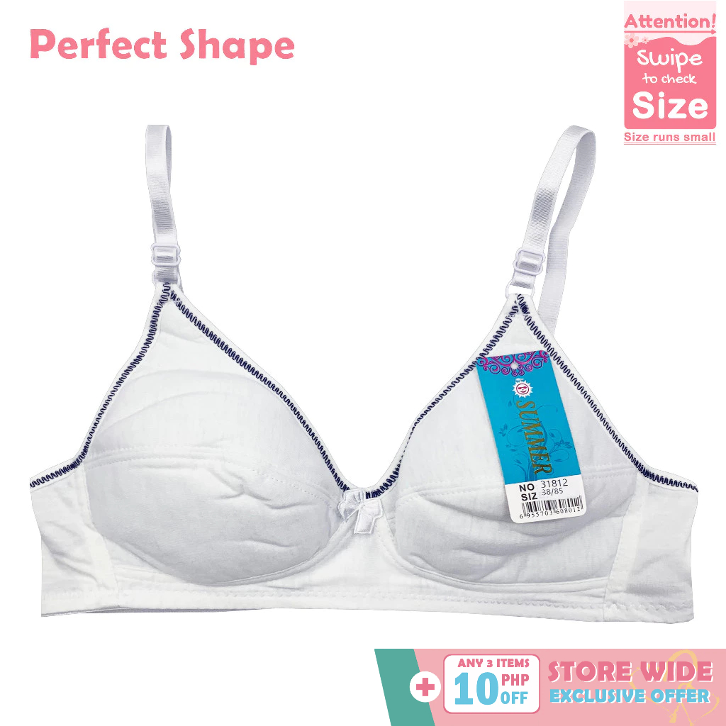 Perfect Shape Teens Wireless Unlined Bra Super Soft Cotton Pad ...