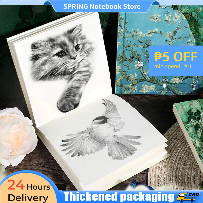 A4 Van Gogh Thickened Sketchbook Oil Painting Style Students Special ...