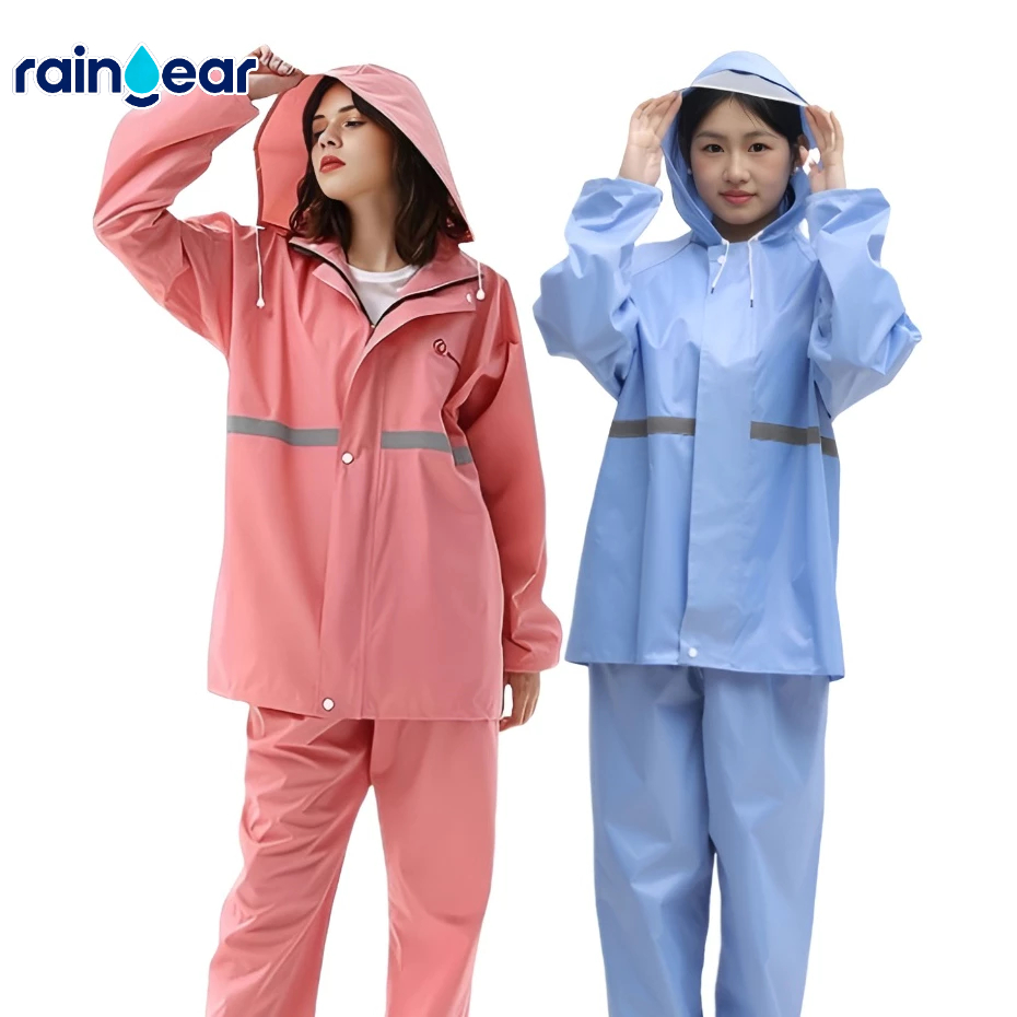 Raincoat Rain Pants Suit Men And Women's Full Body Rainstorm Proof ...