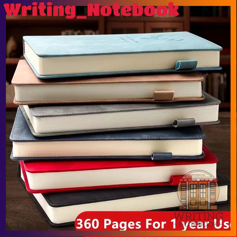 A5 Thick Journal Diary Notebook Aesthetic 360 Pages Leather Notebook ...