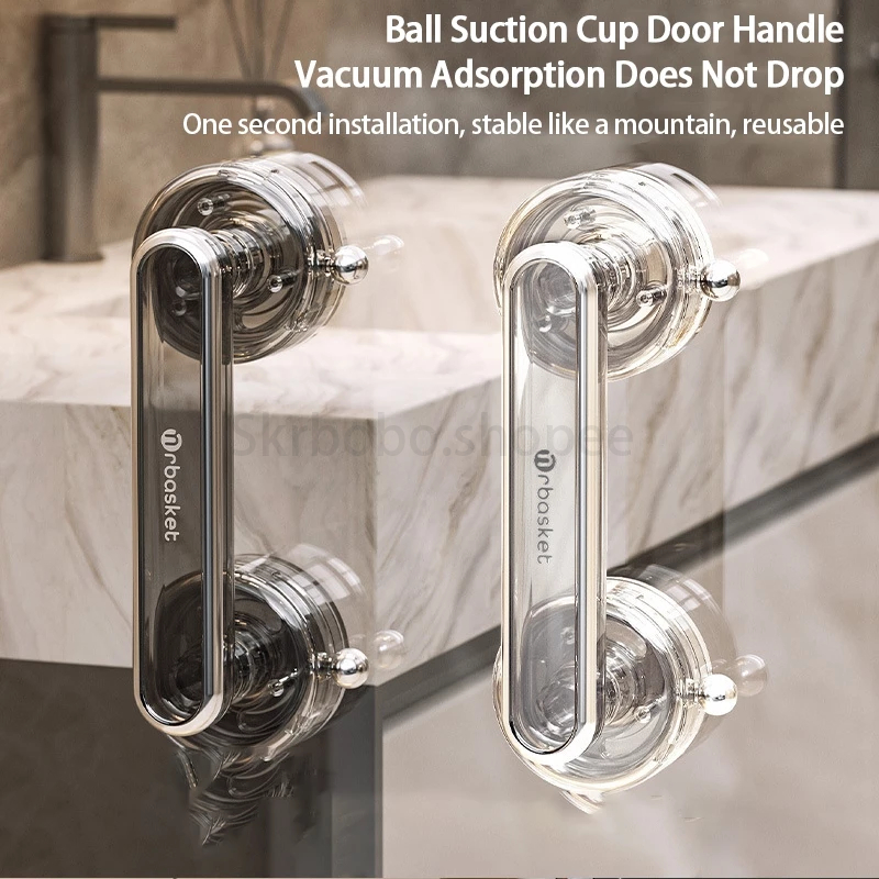 Suction Cup Door Handle Vacuum Adsorption Doors and Window Handles Push ...