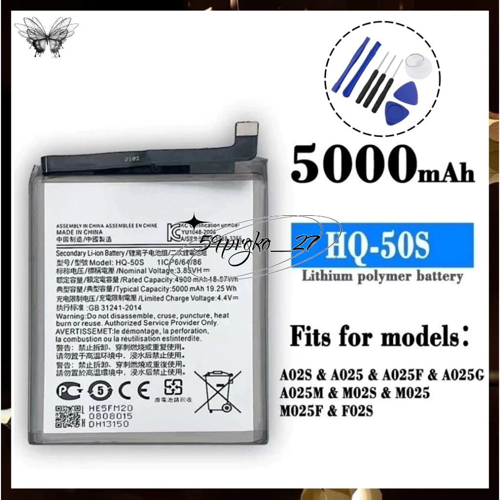 Replacement Battery For Samsung A02S A03S M02S M025 F02s A025459 A025 ...