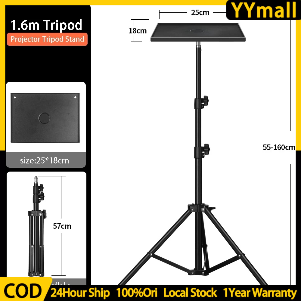 Projector Tripod Stand Adjustable Projector Dest Bracket Universal ...