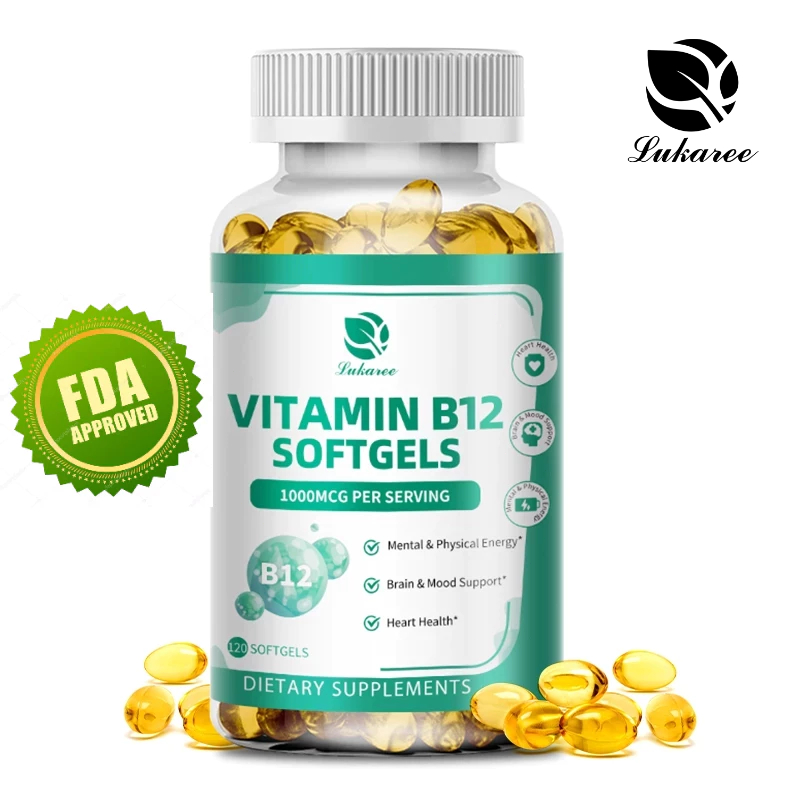 Lukaree Vitamin B12 Capsules Immunity, Energy Support, Nerve Health ...