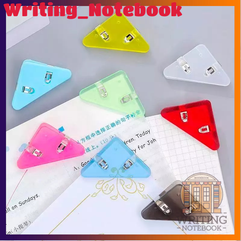 Plastic Corner Clips for Paper – Small Triangle Edge Clamps for Office ...